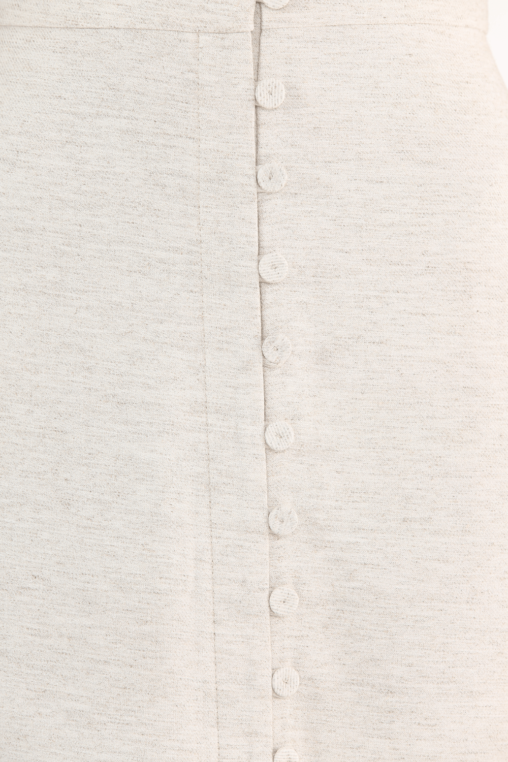 Vestido Midi Caen Clemence - Natural - Gallerist