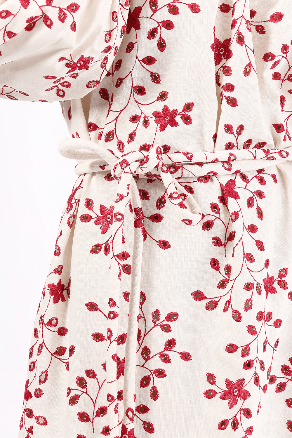 Vestido Serena Flower Off White Savy - Offwhite - Gallerist