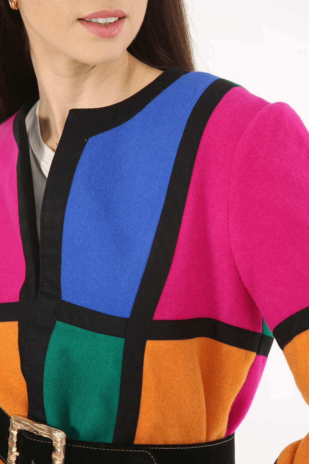 Casaco Patch Wooly Allmost Vintage - Multicolorido - Gallerist