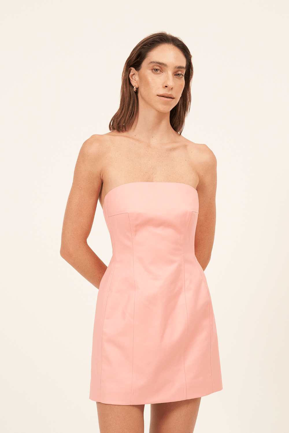 Vestido Mini Saj Framed - Rosa - Gallerist