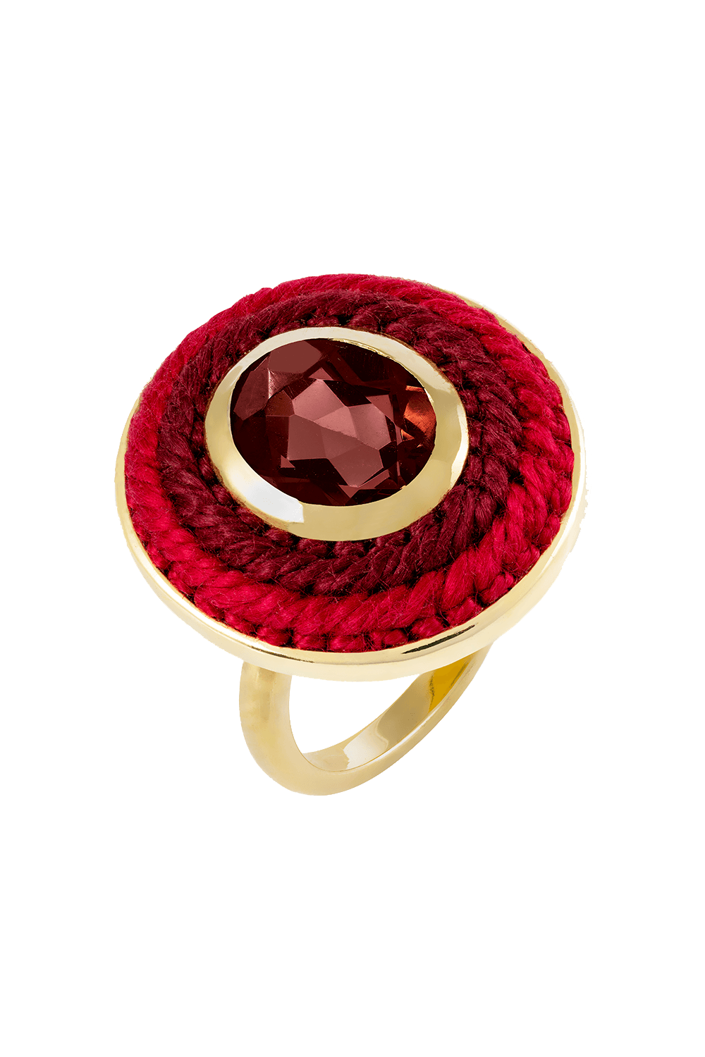 Anel Oval Vinho Maria Frering - Vinho - Gallerist