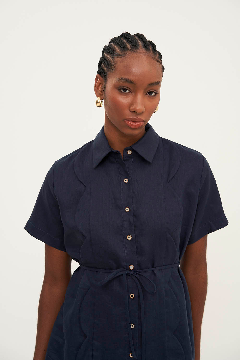 Camisa Hellen Marinho Cache - Marinho