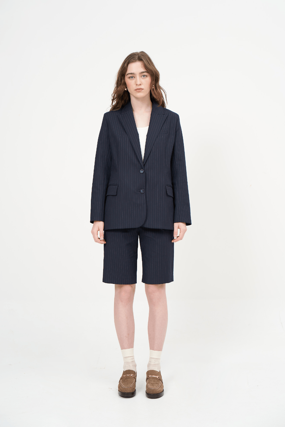 Blazer Pin Stripe Alumi Marinho Nk - Marinho